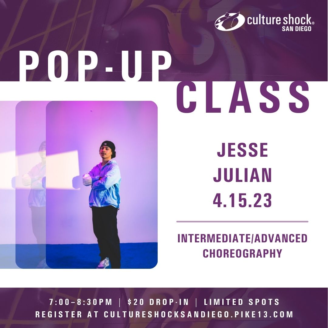 Pop-Up Class | Jesse Julian | April 15 @ 7pm - 8:30pm | Intermediate ...